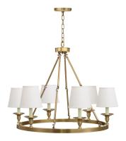 China Modern copper chandelier Round Body With lampshade (WH-PC-12) for sale