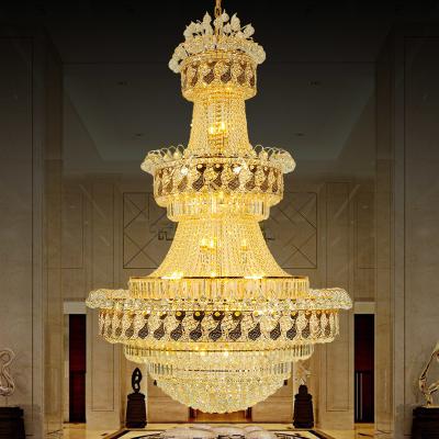 China Gold French empire crystal chandelier chandeliers Project lighting (WH-NC-04) for sale