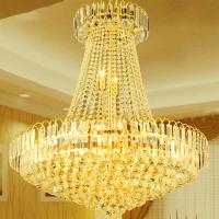 China Large gold and crystal chandelier For hotel Project Lighting Fixtures (WH-NC-13) for sale