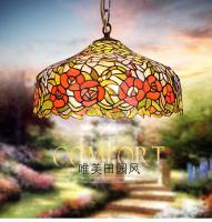 China style stained glass pendant light chandelier (WH-TF-01) for sale
