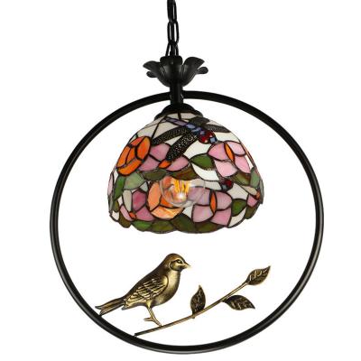 China Dale tiffany hanging lamps with Bird Cage Pendant lamp (WH-TF-06） for sale