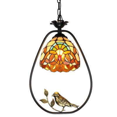 China Hummingbird tiffany lamp Hanging Pendant Lamp Fixtures (WH-TF-08) for sale