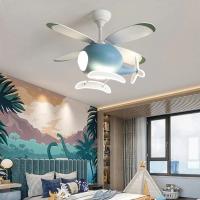 China Kids Bedroom Home Flying Plane Ceiling fan With Led Light Remote Control Airplane Ceiling Fan Lamp(WH-CLL-56) for sale