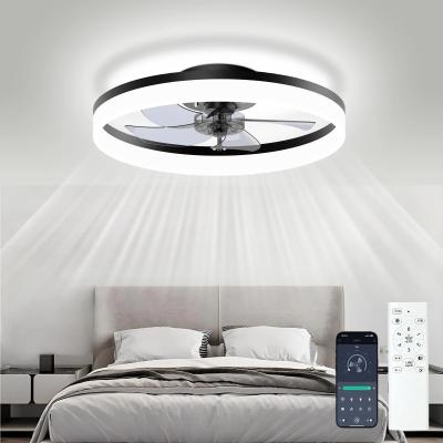 China Bedroom Decor Ventilator Lamp Air Invisible Blades Retractable Smart Ceiling Fan with Lights(WH-CLL-70) for sale