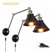 China American country Retro Industrial Adjustable led Foldable metal wall lights (WH-VR-116) for sale