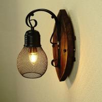 China Coffee Restaurant Bar Antique Vintage Black Iron Net wall lamp (WH-VR-130) for sale