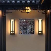 China Stainless Steel Porch Light Waterproof IP65  Outdoor LED Lmitated Marble Wall Lamp  (WH-VR-131) for sale