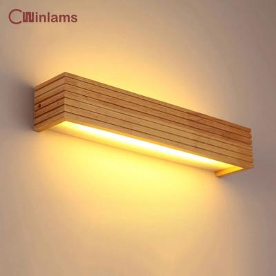 China Bathroom Mirror Indoor Lighting Linear Solid Wood LED Wall Lamps (WH-VR-134) for sale