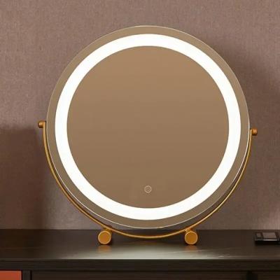 China Makeup Mirror with 10X Magnification and Smart Touch Dimmable 3 Modes 360° Rotation White Vanity Mirror with Lights (WH-MR-72) for sale