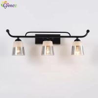 China LED Vanity Cabinet Wall Lamp Loft Metal Clear Wall Light Industrial Retro Glass Mirror Lights(WH-MR-78) for sale
