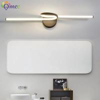 China LED Vanity Lamp for Bathroom Restroom Wash Basin Minimalist Black curve line 10W Mirror Light(WH-MR-91) for sale