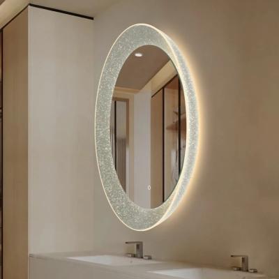 China Bathroom Mirror Intelligent Luminous Wall Mirror Circular Makeup Mirror with Light (WH-MR-104) for sale