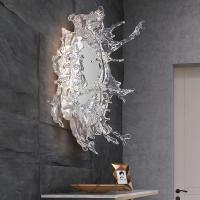 China Modern LED Wall Lamps For Bathroom Art Water Flower With Mirror Wall Light (WH-MR-108) for sale