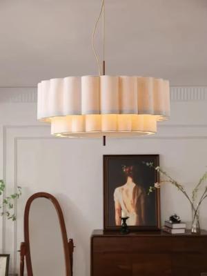 China Indoor Lighting Fixtures Home Pendant Lights Retro Wabi Sabi Fabric Chandeliers (WH-VP-302) for sale