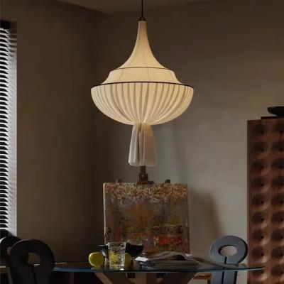 China Home Pendant Lights Room Decor Lamps Indoor Fixtures Japanese Retro Wabi Sabi Cloth Chandelier (WH-VP-305) for sale