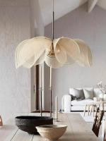 China French Fabric Ceiling Pendant Lights Japanese Wabi Sabi Flower Chandelier (WH-VP-306) for sale