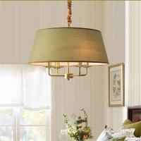 China American Retro green fabric Pendant Lights Vintage Rustic Lamp (WH-VP-311) for sale