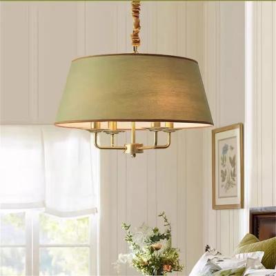 China American Retro green fabric Pendant Lights Vintage Rustic Lamp (WH-VP-311) for sale