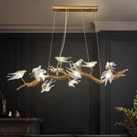 China Luxury Branch Chandelier Glass Bird Crystal Led Ceiling Chandelier For Dining Room Bedroom Hotel Vintage Living Room Chandelie (WH-VP-314) for sale