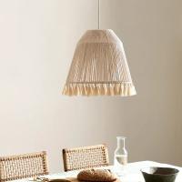 China Bohemian Rope Woven Tassels Creative Bedroom Chandelier Wabi Sabi Retro Living Room  Rope Chandelier (WH-VP-337) for sale