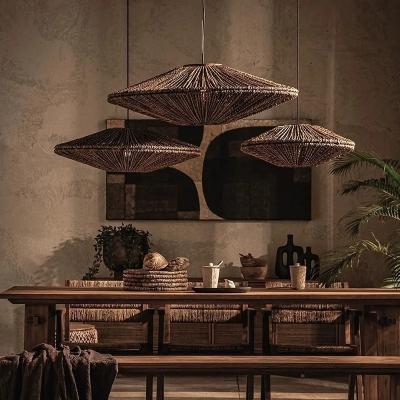 China Restaurant Lighting Fixtures Living Room Art Japanese Wabi Sabi Style Retro Pendant Light(WH-WP-104) for sale