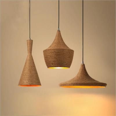 China Cafe Lighting Restaurant Loft Bar Personality Industrial Style  Rope Pendant Light(WH-WP-120) for sale