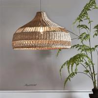 China Dining Room Light Fixture Decoration Living Room E27 Rattan Chinese Style Pendant Lights(WH-WP-127) for sale