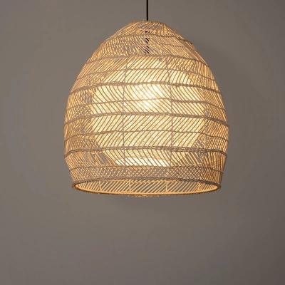 China Dining Room Suspension Luminaire Loft Living Room Home Decor Handmake Rattan Pendant Lamp(WH-WP-130) for sale