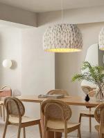 China Bar Hanging Light Fixture Kitchen Island Cafe Nordic Hand-Woven Rope Wabi Sabi Pendant Light(WH-WP-136) for sale