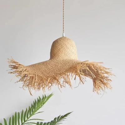 China Home Hanging Lamps Luminaire Dining room Bedroom Decoration Wabi Sabi Rattan Japanese Pendant Lights(WH-WP-138) for sale