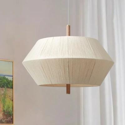 China Dining Room Hanging Lamp Fixture Lustre Living Room Wabi Sabi  Rope Pendant Light(WH-WP-139) for sale