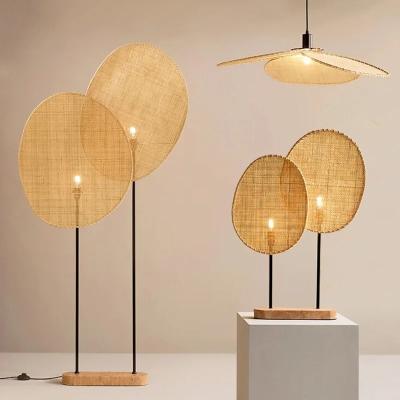 China Restaurant Lighting Living Room Parlor Bar Decor Japanese Wicker Art Petal Pendant Light(WH-WP-141) for sale