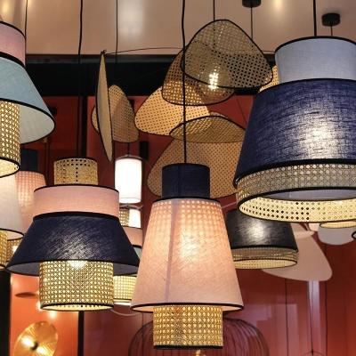 China dining table lights creative design simple Japanese wabi-sabi style rattan pendant lights(WH-WP-147) for sale