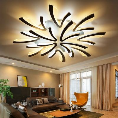 China Remote led ceiling lights Modern for bedroom dimmer ceiling lamps acrylic aluminum body light fixture (WH-MA-49) for sale
