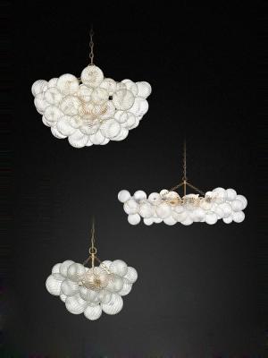 China Gold Chrome Glass Bubble Dimmable LED Chandelier Talia Chandelier（WH-AP-620） for sale