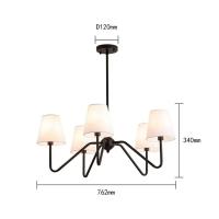China Vintage Rustic Industrial Style Chandeliers  Linear Chandelier（WH-AP-622） for sale