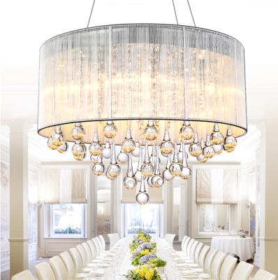 China Possin Euro Jolie Sliver Fabric Crystal Ceiling Lights for Hotel Living Room Bedroom (WH-CA-04) for sale