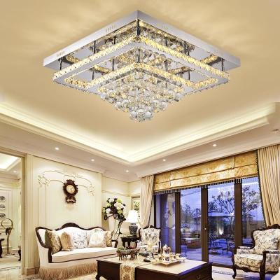 China Square Crystal low ceiling chandelier Lights For Hallway Bedroom Kitchen (WH-CA-18) for sale