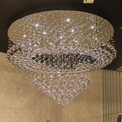 China Large Flush mount crystal ceiling chandelier Lighting Fixtures For Indoor home Decorative (WH-CA-19) for sale