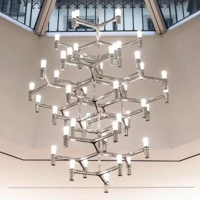 China Crown Major Pendant lamp Nordic Tube chrome chandelie Crown Plana Mega Pendant（WH-AP-644） for sale