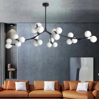 China Nordic Black Gold Pendant Light Glass Led Chandelier （WH-AP-662） for sale