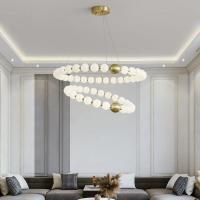 China Round Ring Hanging Lamp Frosted Ball Ceiling Chandelier High Quality Living Room Dining Room Hanging Light （WH-AP-666） for sale