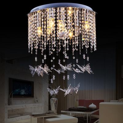 China Cheap modern crystal ceiling lights with Butterfly Crystal Lamp (WH-CA-43) for sale