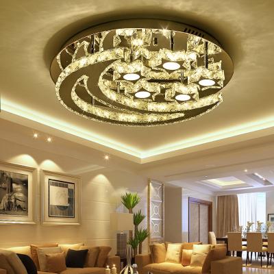 China Clear Crystal ceiling lights with Moon For Living room Bedroom Kitchen Lighting Fixtures (WH-CA-48) for sale