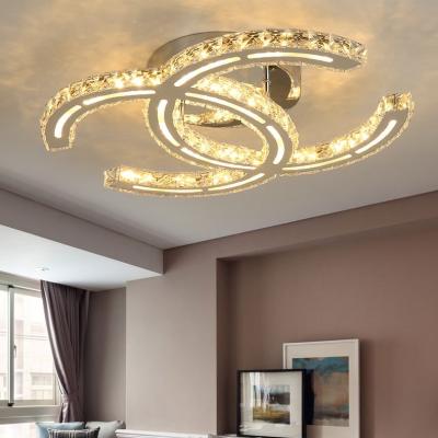 China Chanel Lampshade Crystal Ceiling Lights For Indoor home Lightiing (WH-CA-49) for sale