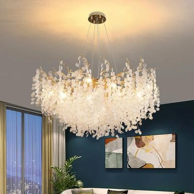 China Nordic Ceiling Crystal Chandelier Gold Luxury Pendant Light  （WH-AP-672） for sale