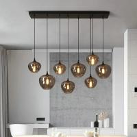 China Modern Glass Chandeliers For Dining Tables Living Room Kitchen Office Coffee Hanging Lamp （WH-AP-679） for sale