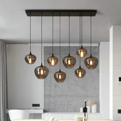 China Modern Glass Chandeliers For Dining Tables Living Room Kitchen Office Coffee Hanging Lamp （WH-AP-679） for sale