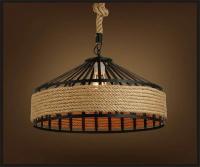 China Vintage Industrial  Rope Ceiling Lamp Hanging Light Chandeliers （WH-AP-683） for sale