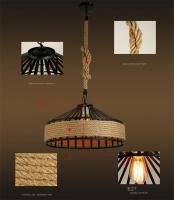 China Vintage Industrial  Rope Ceiling Lamp Hanging Light Chandeliers （WH-AP-683） for sale